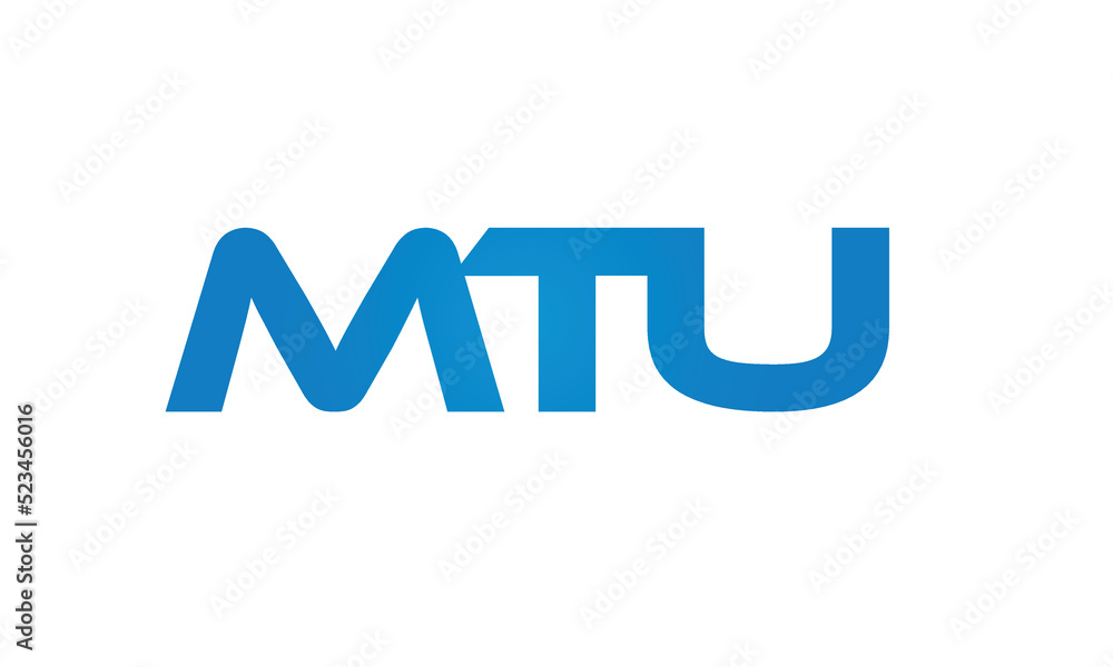MTU letters linked logo design, Letter to letter connection monogram ...