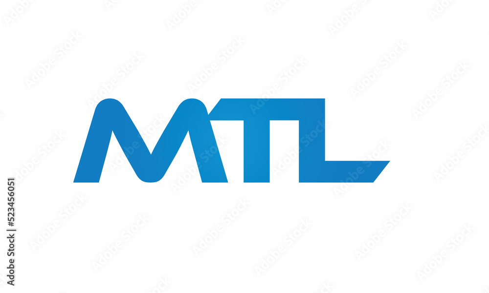 MTL letters linked logo design, Letter to letter connection monogram ...