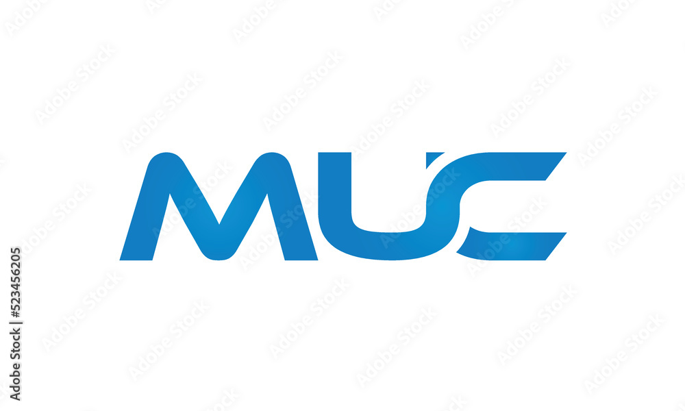 MUC letters linked logo design, Letter to letter connection monogram ...