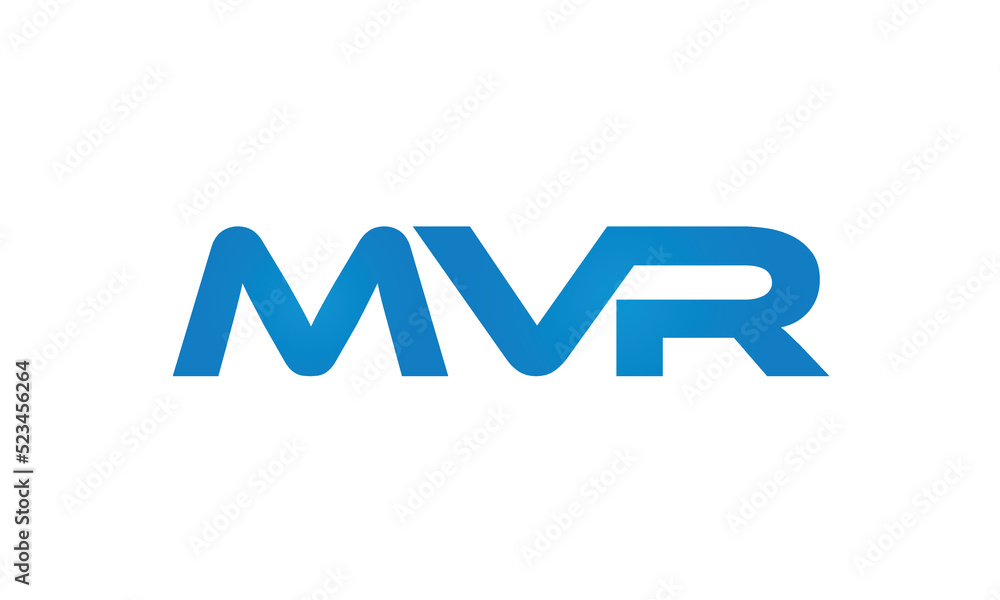 MVR letters linked logo design, Letter to letter connection monogram ...