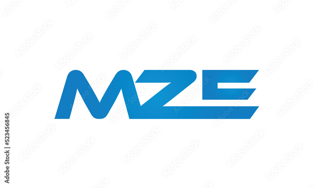 MZE letters linked logo design, Letter to letter connection monogram ...