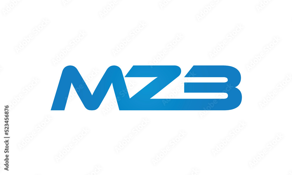 MZB letters linked logo design, Letter to letter connection monogram ...