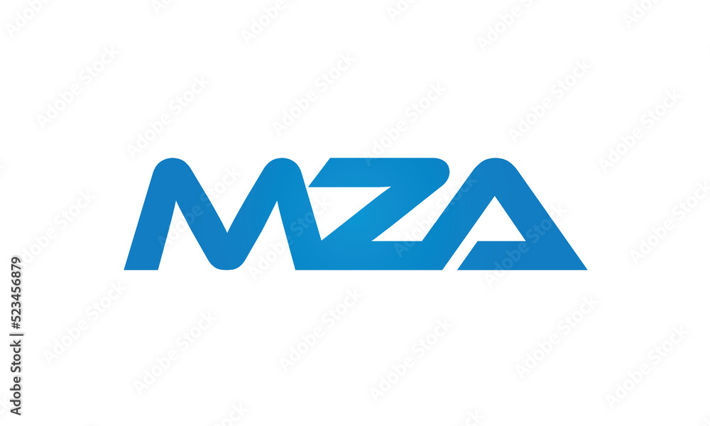 MZA letters linked logo design, Letter to letter connection monogram ...