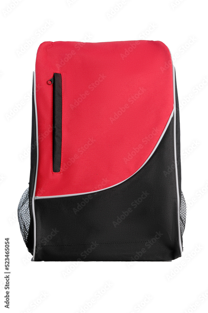 Red backpack front view isolated transparent background png Stock Photo ...