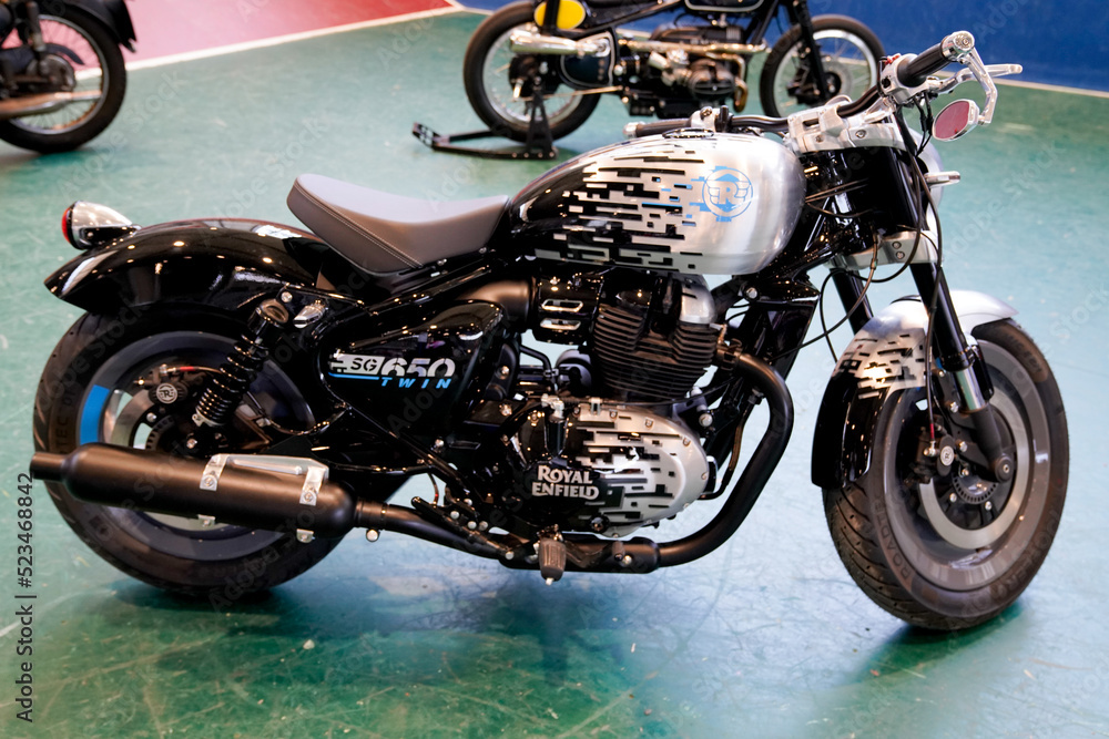 Royal Enfield SG650 bobber 650 twin sg sign text logo of motorcycle of ...