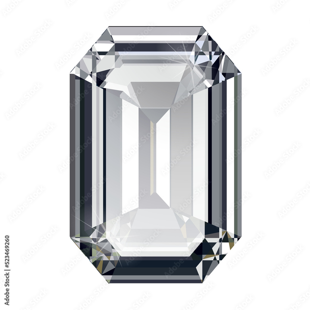 Poster Gray Diamonds, emerald cut diamond PNG Clipart, Sublimation ...