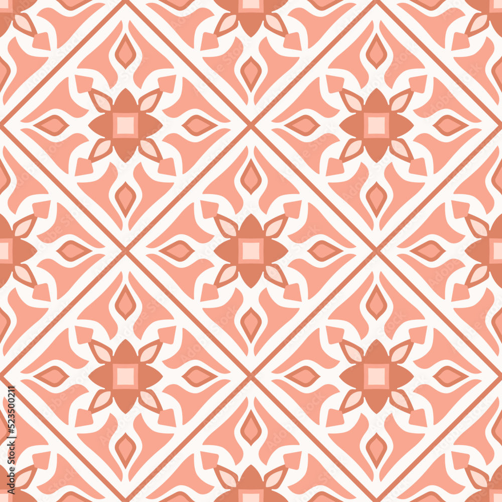 Moroccan Tile Pattern Pink