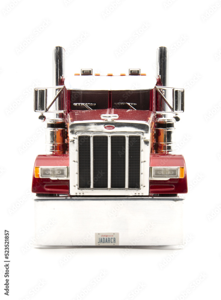 Peterbilt 379 Tracto -1-24 Scale Diecast Model Toy Car - Front view ...