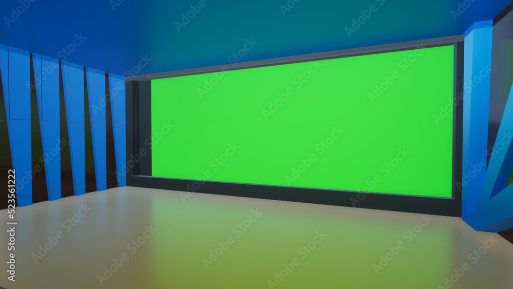 Virtual Studio Background set illustration Stock Illustration | Adobe Stock