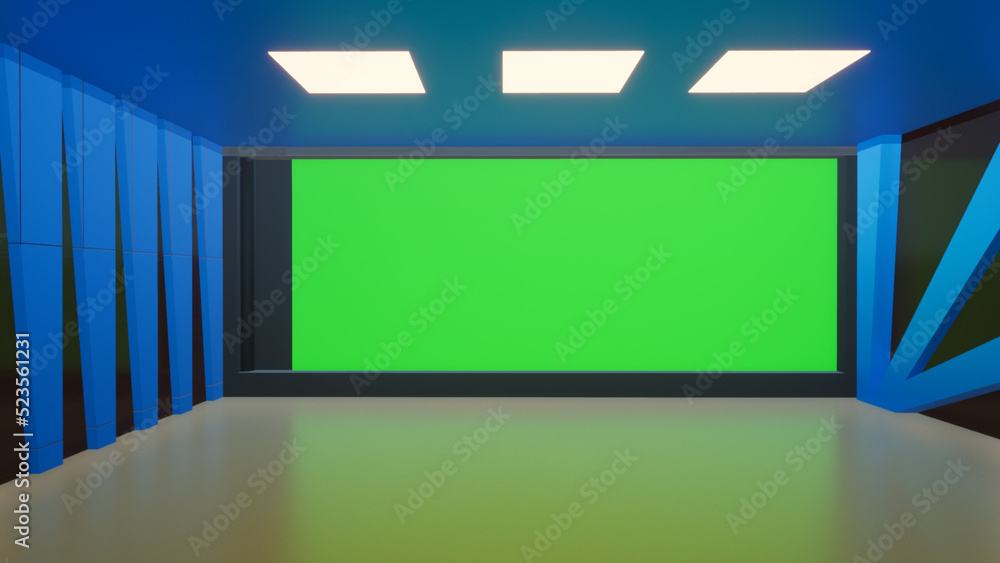 Virtual Studio Background set illustration Stock Illustration | Adobe Stock