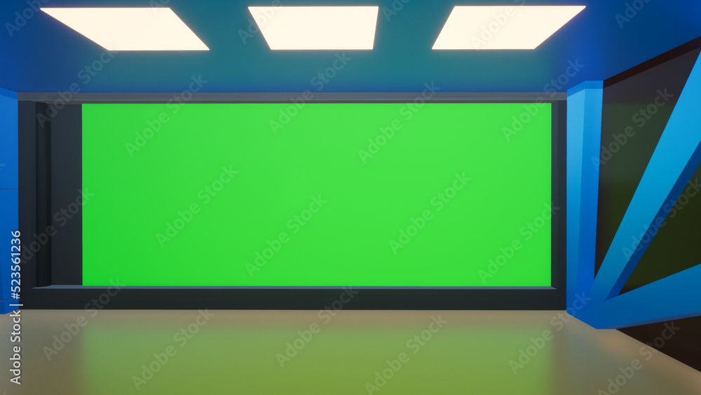 Virtual Studio Background set illustration Stock Illustration | Adobe Stock