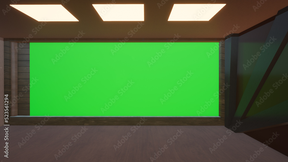 Virtual Studio Background set illustration Stock Illustration | Adobe Stock
