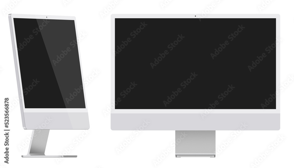 New Design of Computer display with empty screen Stock Illustration ...