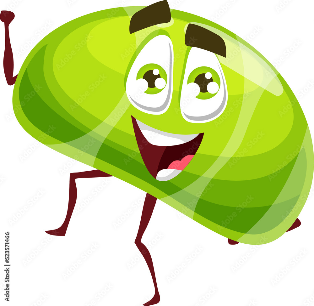 Cartoon green Halloween candy vector character Stock Illustration ...