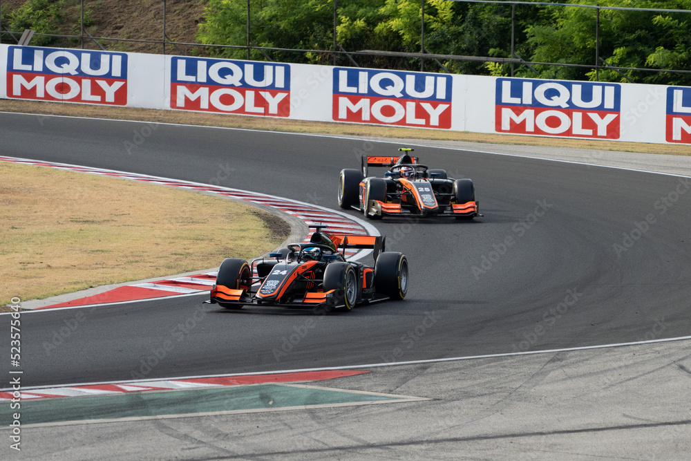 2022 Formula 2 Car at the Hungarian Sprint Race - Van Amersfoort Racing ...