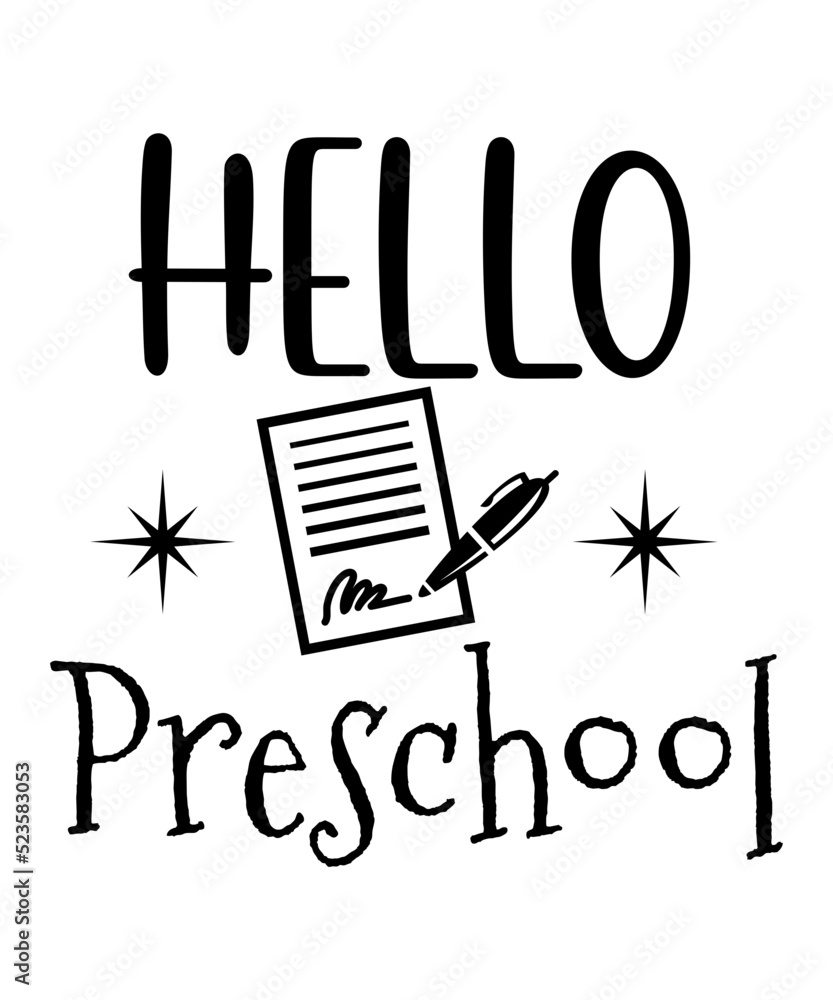 Hello School SVG Bundle, Back to School SVG, Teacher svg, School ...