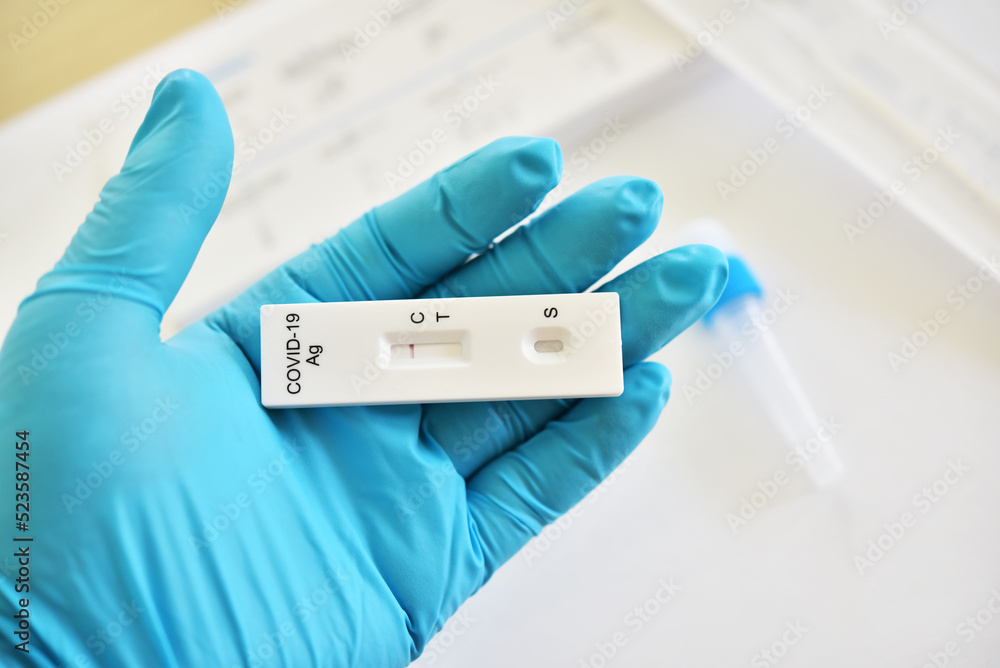 COVID-19 negative test result by using COVID-19 antigen test kit or ATK ...