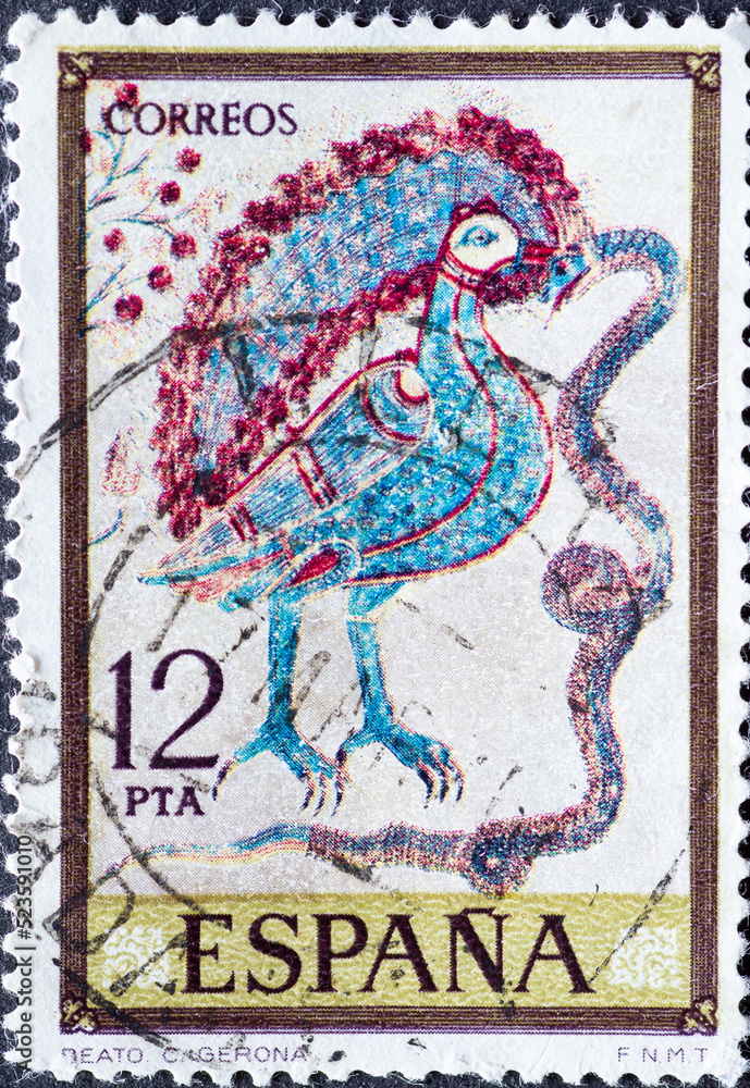 Spain - CIRCA 1975: a postage stamp from Spain, showing the painting of ...