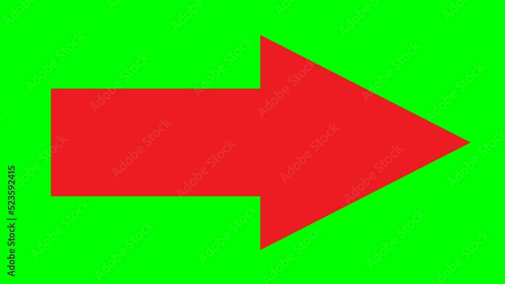 red arrow pointing right icon,symbol of arrow on green screen ...