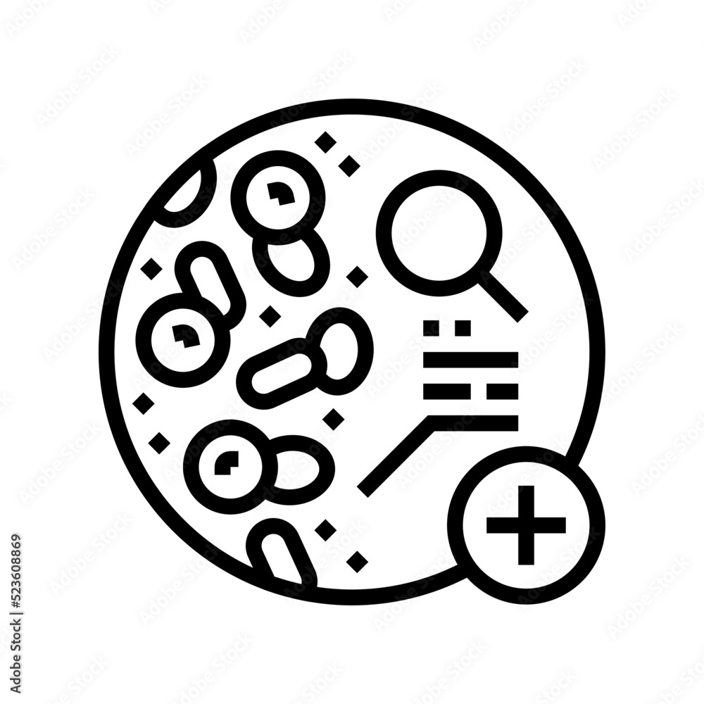 blood count health check line icon vector. blood count health check ...
