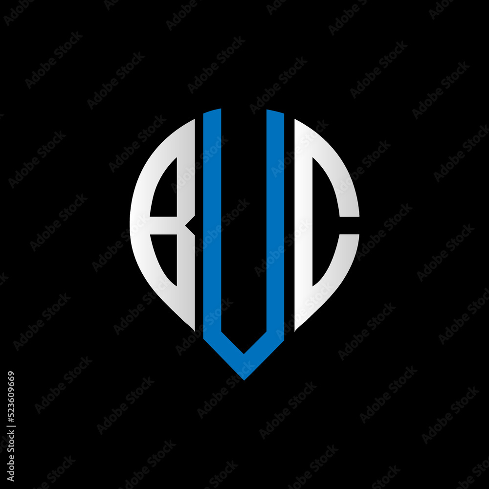BUC logo monogram isolated on circle element design template, BUC ...
