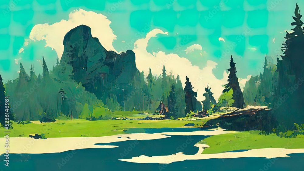 Digital Painting Landscape