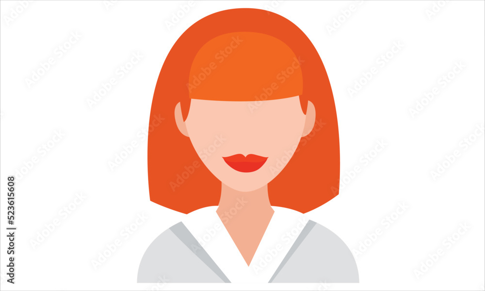 woman with hair style avarar art Lady with hair style avatar png image ...