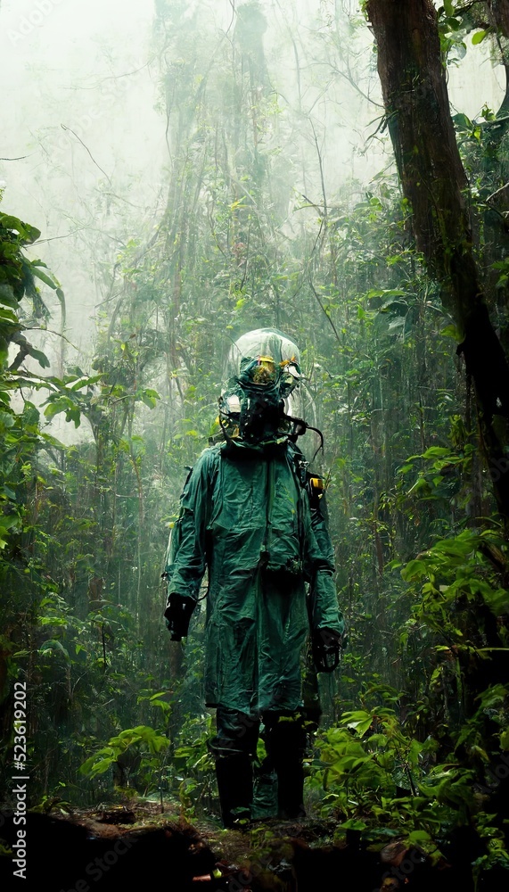 A survivor of the apocalypse is hiding in the jungle. Post-apocalyptic ...