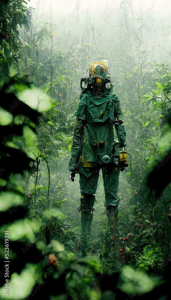 A survivor of the apocalypse is hiding in the jungle. Post-apocalyptic ...