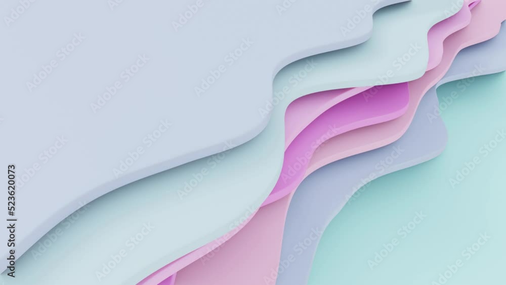 Beautiful pastel Colorful video geometric background with seamless loop ...