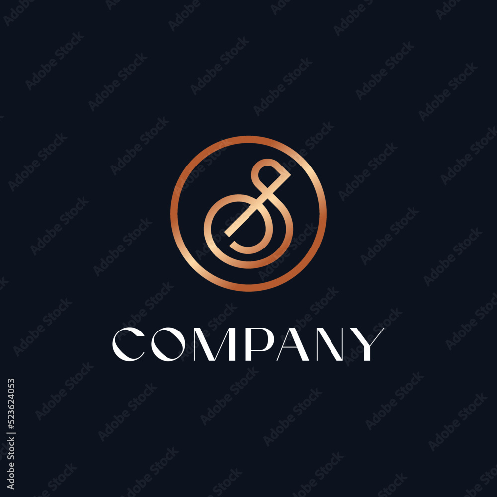 Simple minimalist elegant letter s logo design Stock Vector | Adobe Stock