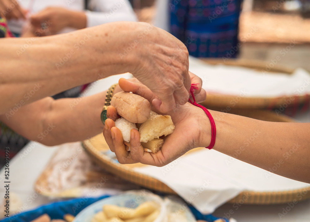 Karen Wrist Tying Ceremony in San Diego Stock Photo | Adobe Stock