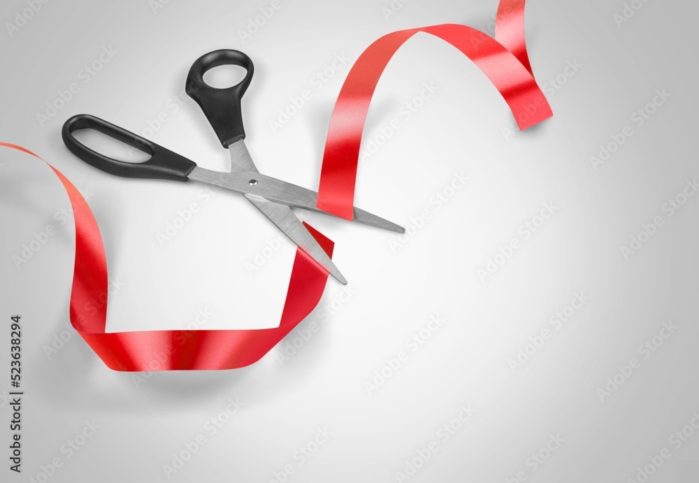 Inaugural invitation, ribbon cut, Grand opening, New business launch ...