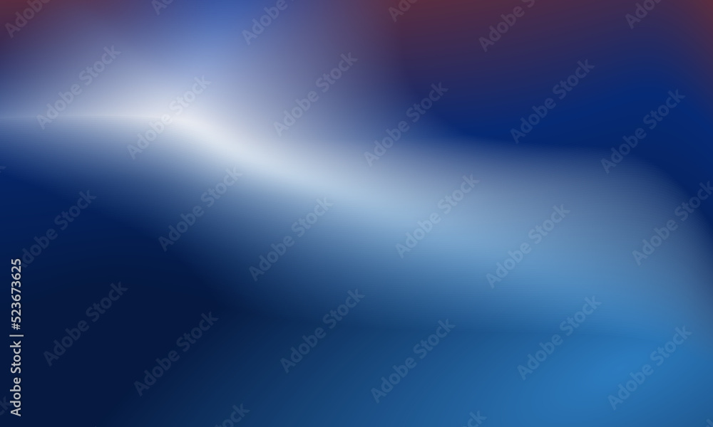 Beautiful gradient background blue, red and white smooth and soft ...