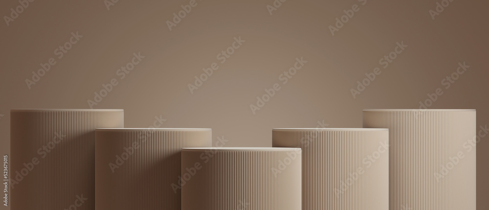 Minimal background.podium and brown background for product presentation ...