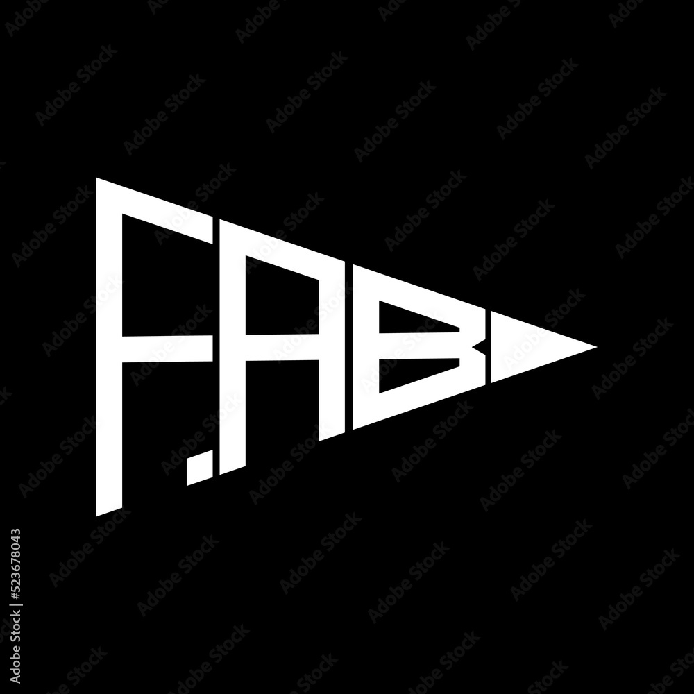FAB letter logo design.FAB creative initials monogram vector letter ... FAB letter logo design.FAB creative initials monogram vector letter ...