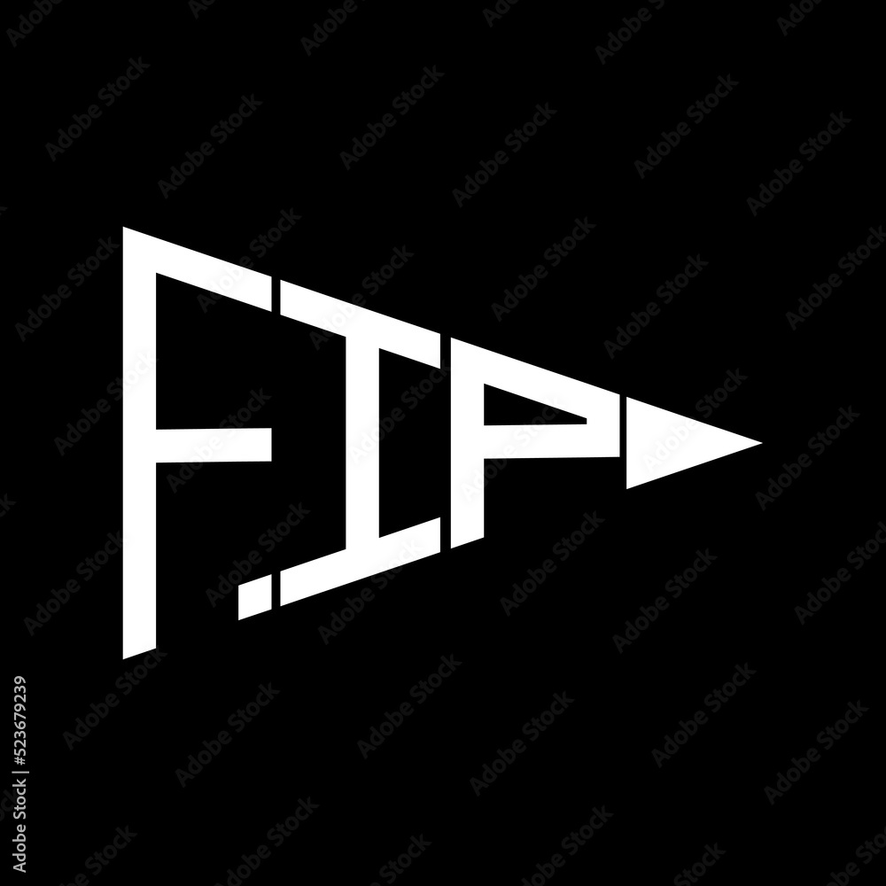 FIP letter logo design.FIP creative initials monogram vector letter ...