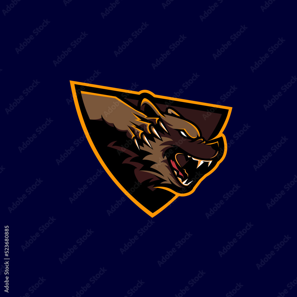 Wolverine insignia vector illustration. suitable for Sport, E-Sport ...