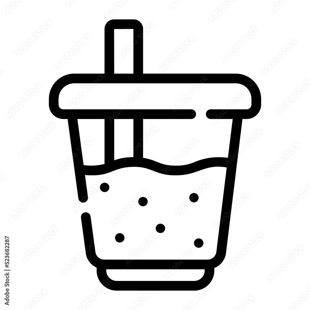 boba tea icon Stock Vector | Adobe Stock