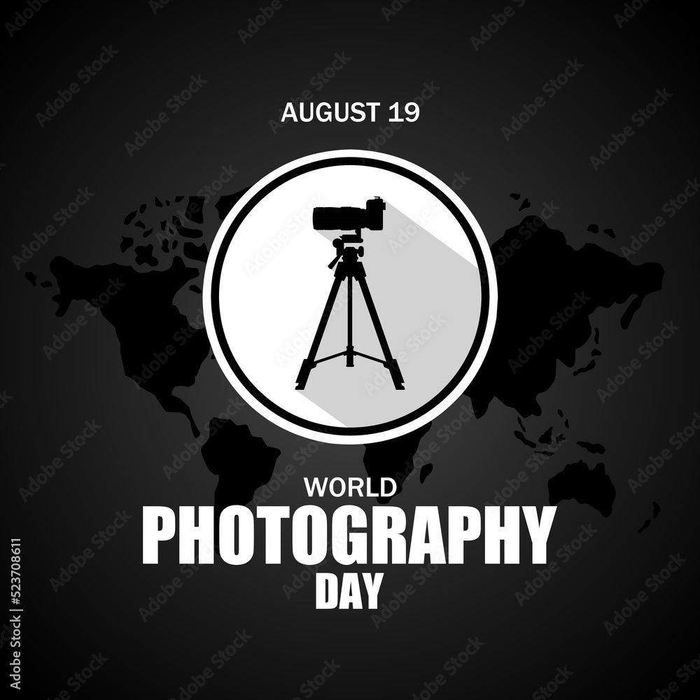 World Photography day vector illustration. Suitable for Poster, Banners ...