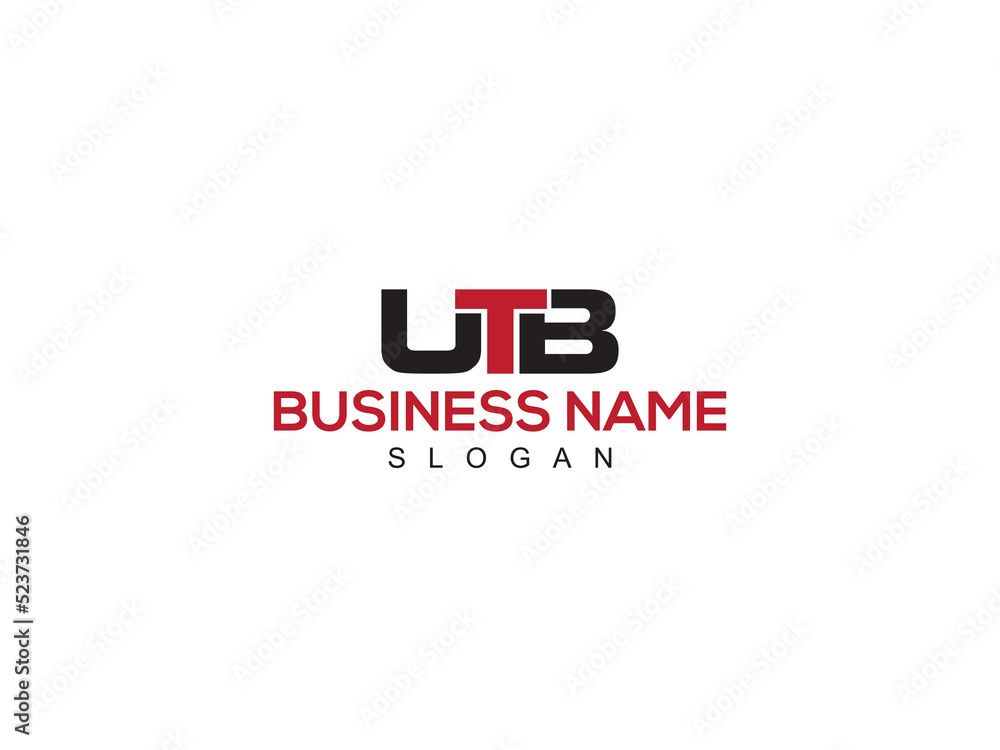 Abstract UTB Logo Icon, Unique utb Logo letter Vector Image Design With ...