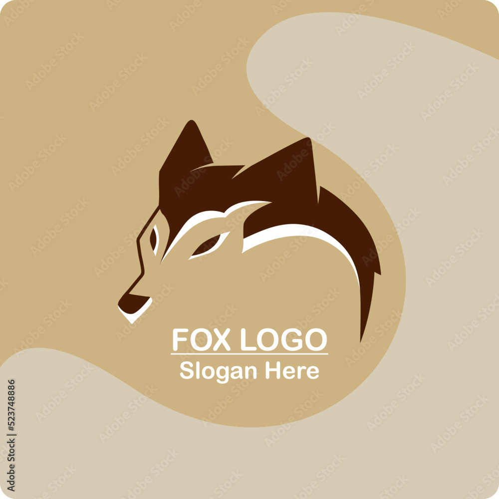 fox mascot logo design vector, Fox Logo Template E sport gaming. Fox ...