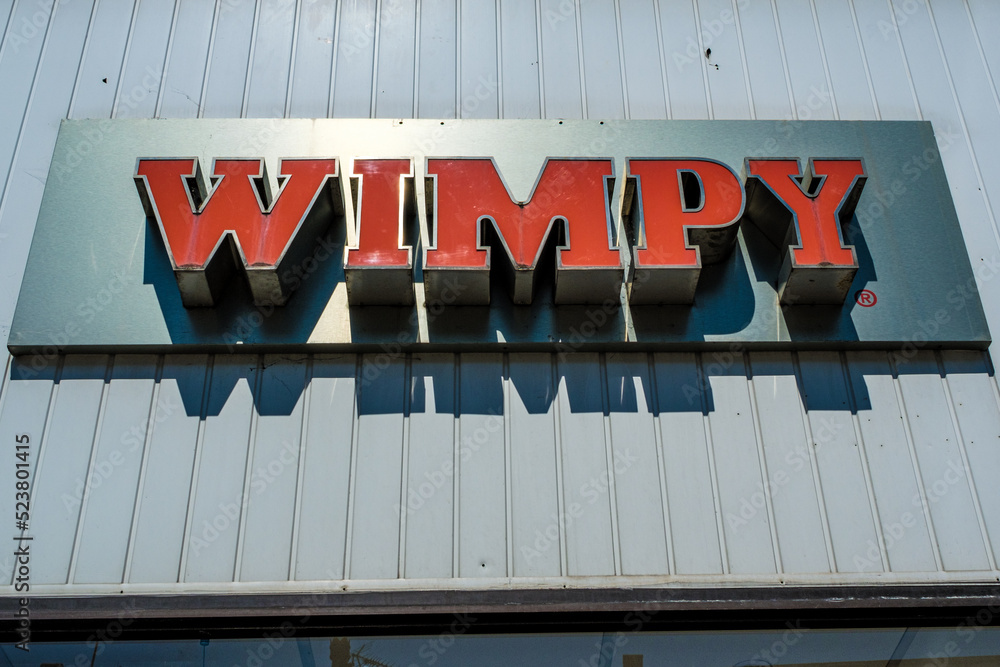 Wimpy Fast Food High Street Retail Burger Chain Logo Stock Photo ...