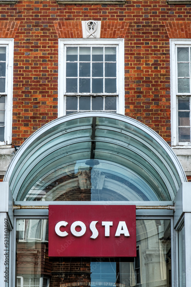 Costa Coffee Shop Building Exterior Stock Photo | Adobe Stock