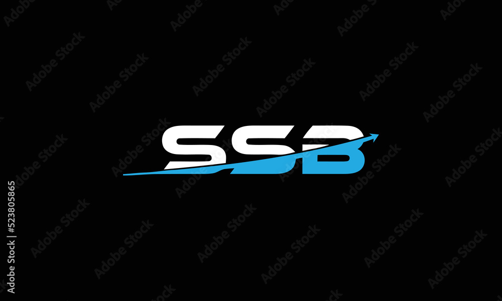 SSB Letter Initial Logo Design Template Vector Illustration Stock ...