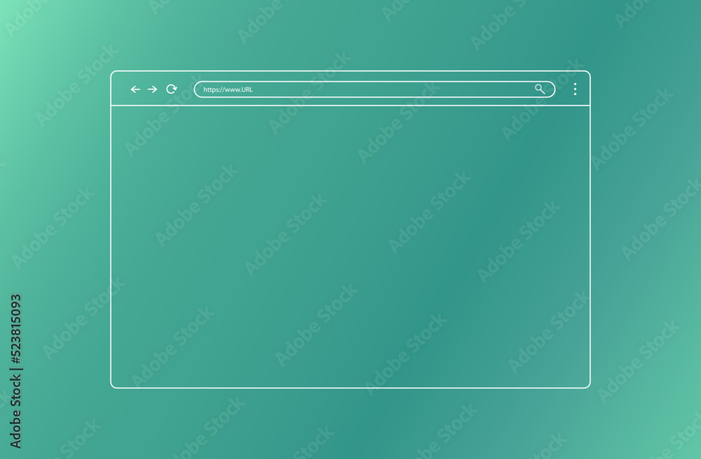 Modern browser mockup for website. Webpage user interface. Internet ...