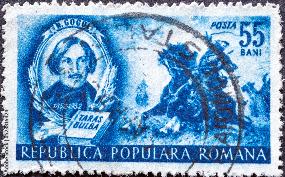 Romania - Circa 1952: A Postage Stamp from Romania, Showing A scene ...