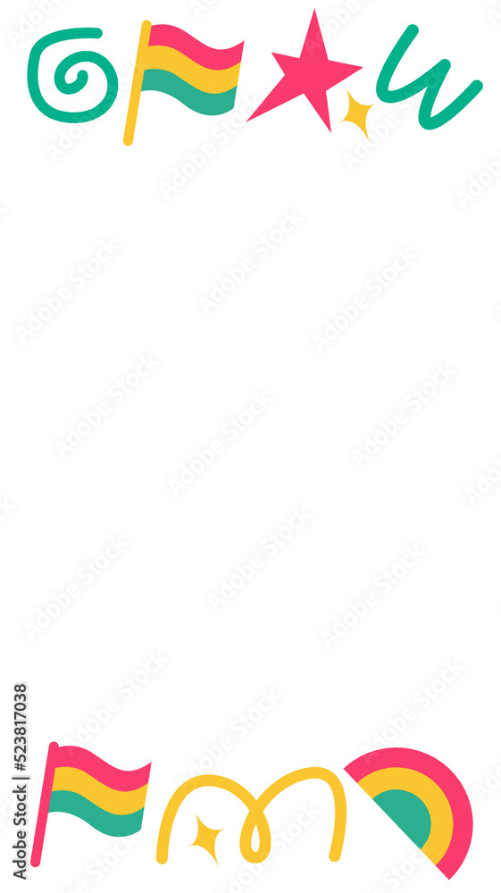 LGBT pride colorful frame Stock Illustration | Adobe Stock