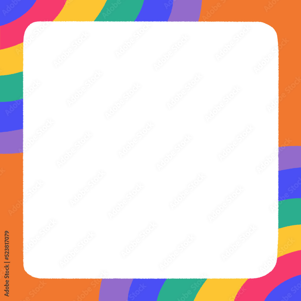 LGBT pride colorful frame Stock Illustration | Adobe Stock
