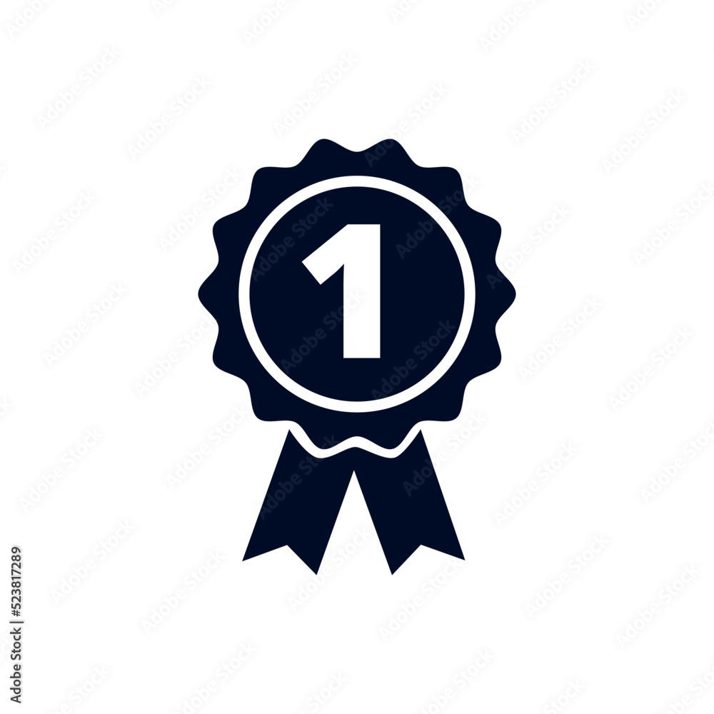 First Place Ribbon Vector